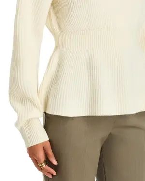 Theory Wool & Cashmere Cinch Waist Sweater