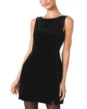 French Connection Caramia Stretch Velvet Mini Dress