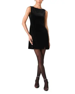 French Connection Caramia Stretch Velvet Mini Dress