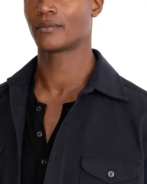 REISS Astra Cotton Twill Flap Pocket Shirt