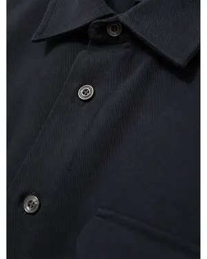 REISS Astra Cotton Twill Flap Pocket Shirt