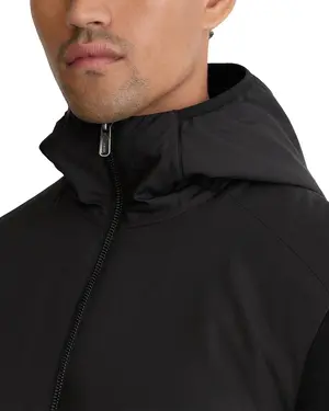 REISS Shiels Technical Fabric Zip Up Jacket