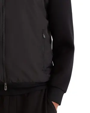 REISS Shiels Technical Fabric Zip Up Jacket