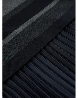 REISS Petites Wool Blend Stripe Midi Dress