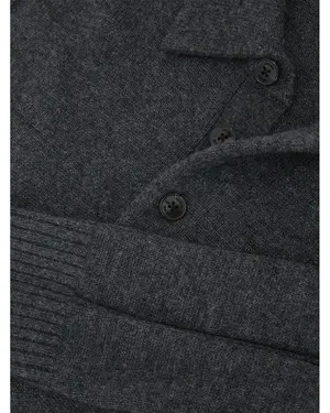 REISS County Wool & Cashmere Half Button Polo Sweater