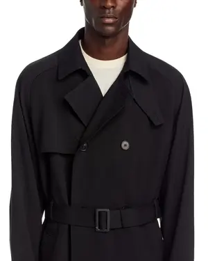 Hugo Moran Double Breasted Trench Coat