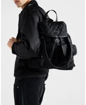 Prada Re-nylon And Leather Backpack