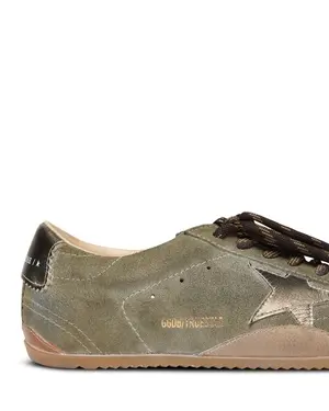 GOLDEN GOOSE True Star Suede & Leather Low Top Sneakers