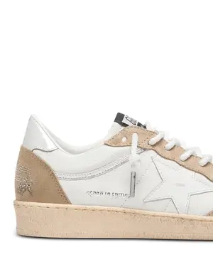 GOLDEN GOOSE Ballstar Suede Low Top Sneakers