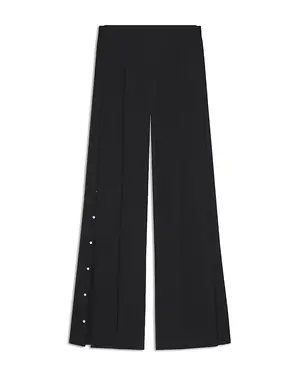 COURREGES Twill Snap Flare Pants