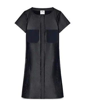 COURREGES Vinyl Cotton Blend Pocket Dress
