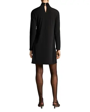 Vince Draped High Neck Mini Dress