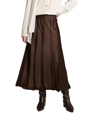 Vince Creased Pleated Skirt
