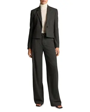 Vince Printed Cropped Blazer