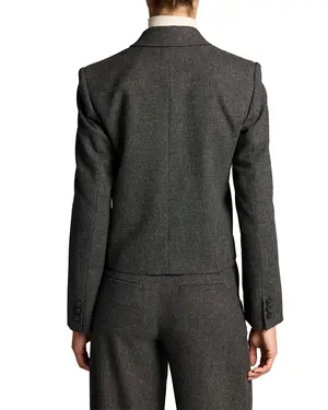 Vince Printed Cropped Blazer