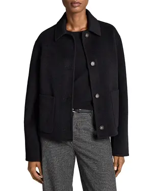 Vince Cash Wool & Cashmere Blend Button Front Jacket