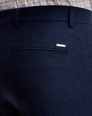 BOSS Genius Wool Blend Slim Fit Suit Pants - Open Blue
