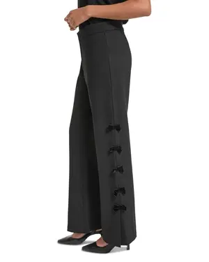 Karl Lagerfeld Paris Bow Trim Detail Relaxed Fit Pants