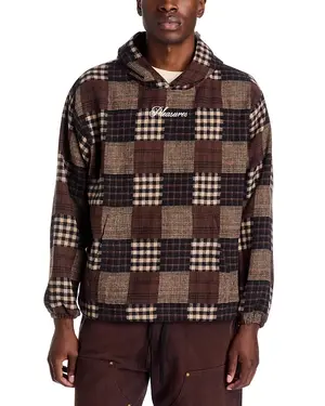 PLEASURES Madras Patchwork Oversized Hoodie