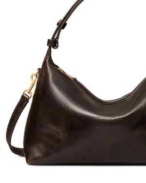 Tory Burch Mellow Distressed Leather Shoulder Bag