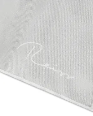 REISS Ceremony Silk Pocket Square - Silver