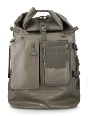 Oakley Waterproof Roll-top Backpack With Front Pockets - Deep Olive