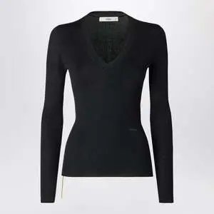 Fendi Ribbed Wool Jumper - Black