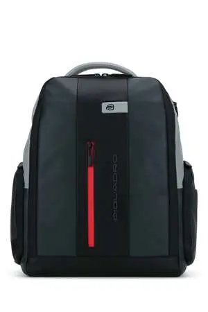 PIQUADRO Leather Laptop Backpack For 15.6 In Pc - Grn