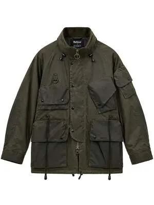 BARBOUR X NORBIT 100% Waxed Cotton Utility Coat - Green