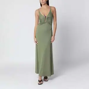 Christopher Esber Caper Ribbed Stretch Jersey Mini Dress With Metal Ring Detail