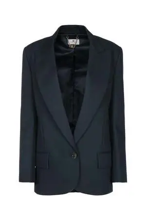 Elisabetta Franchi Single-breasted Blazer Jacket - Nero