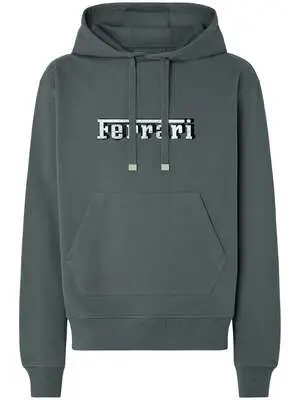 FERRARI 100% Cotton Logo Sweater - Grey