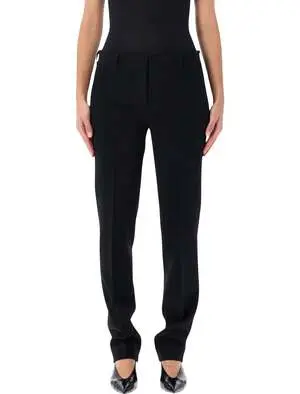 TOTEME Tailored Wool-blend Trousers - Nero