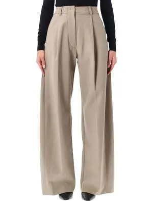 THE LATEST High-waist Wide-leg Tailored Trousers - Bianco