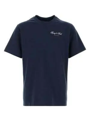 Sporty & Rich Sporty Mini Crewneck Cotton T-shirt - Blue