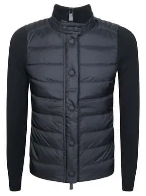 Moncler Monochrome Wool Cardigan