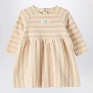 TEDDY & MINOU Striped Cotton-blend Mini Dress - Pink
