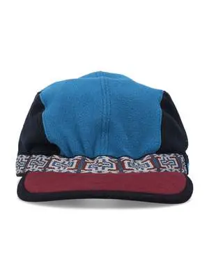 KAVU Fleece Baseball Cap With Patterned Trim - Portside