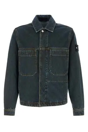 Stone Island Cotton Biker Jacket - Black