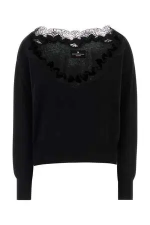 Ermanno Scervino 100% Cashmere Sweater - Black