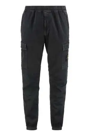 Stone Island Cargo Pants In Cotton With Relaxed Fit