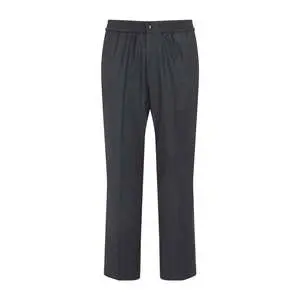 AMI Paris Elasticated Waist Trousers - Anthracite