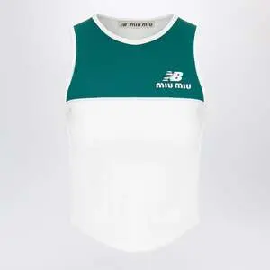 MIU MIU X NEW BALANCE Mini Logo Technical Jersey Tank Top - Multicolor