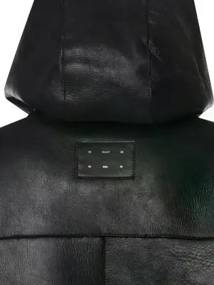 HELIOT EMIL Pace Hooded Leather Jacket