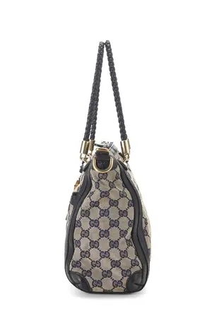 Gucci Navy Original Gg Bella Zip Tote