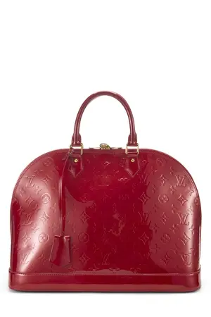 LOUIS VUITTON Pomme D'amour Monogram Vernis Alma Nm - Red