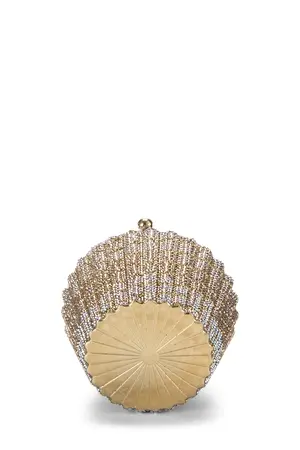 Judith Leiber Pink Crystal Cupcake Minaudiere