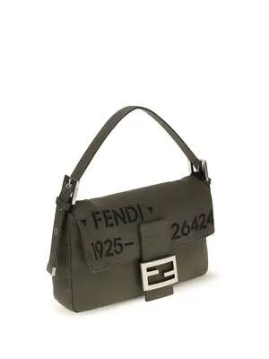Fendi Baguette® 26424 Canvas Shoulder Bag - Green