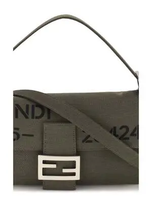 Fendi Baguette® 26424 Canvas Shoulder Bag - Green