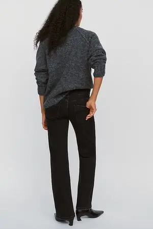 Hudson Jeans Rosie Studded High Rise Wide Leg Jeans